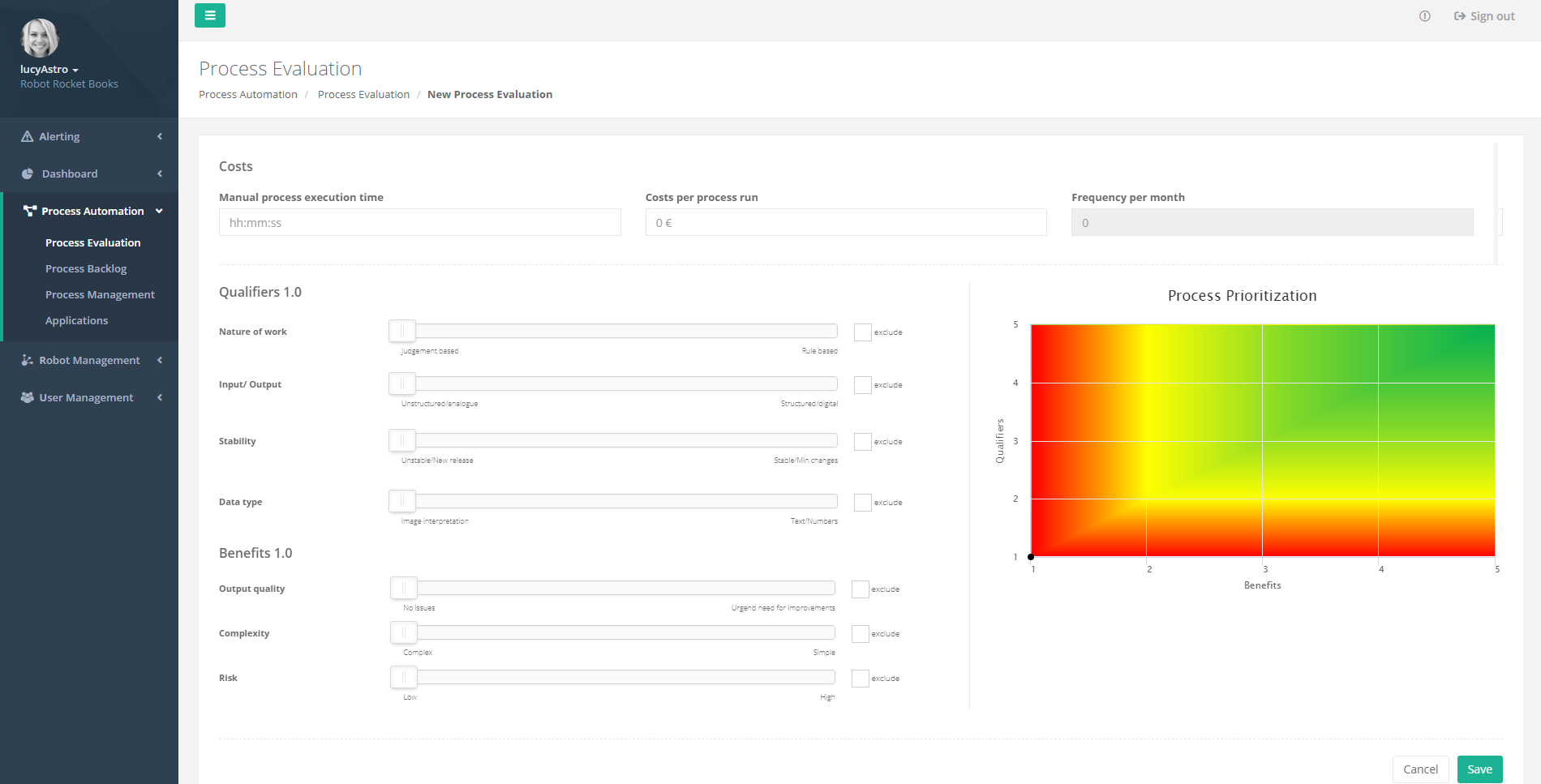 Process Evaluation Details - XceleratorOne® 2020.1