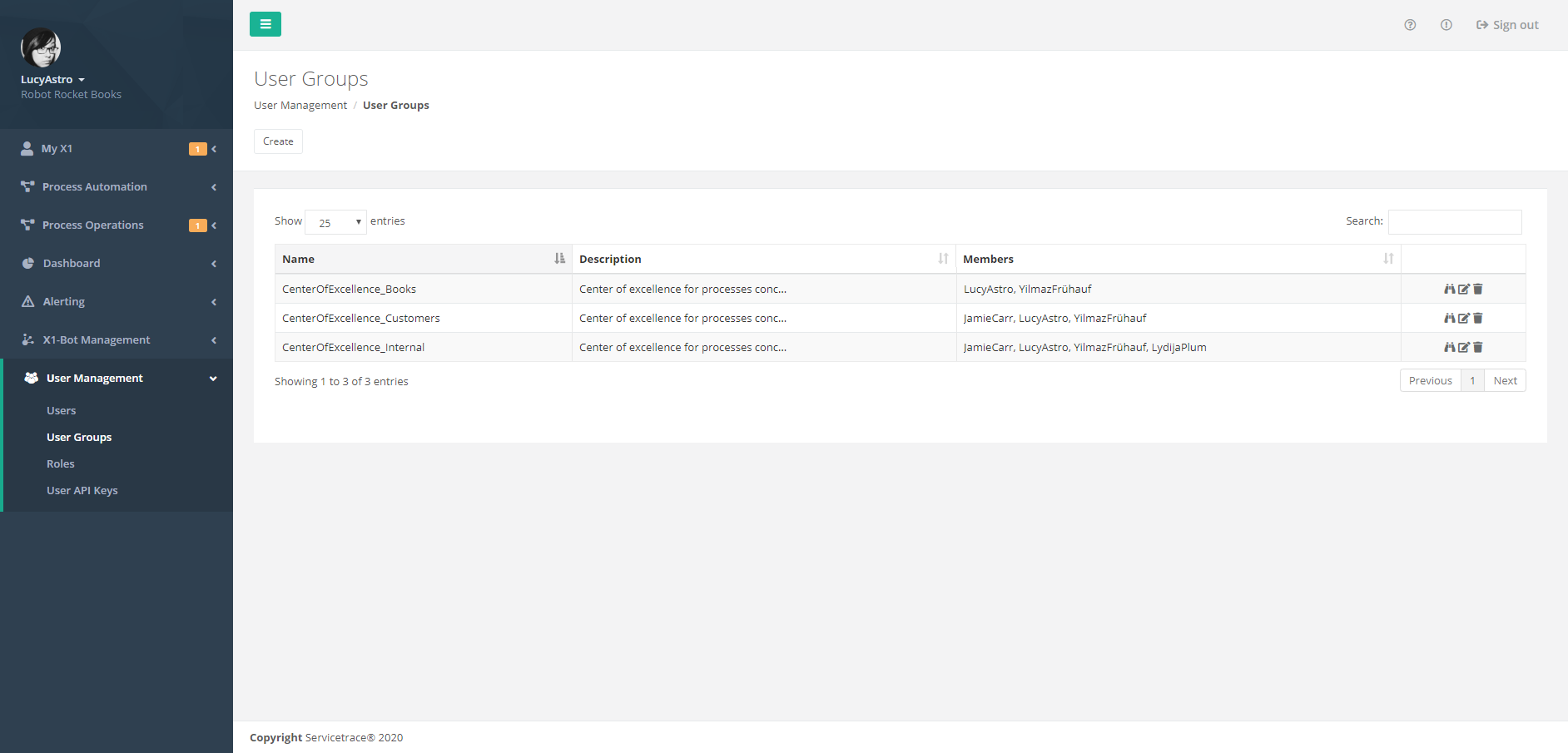 User Groups - XceleratorOne® 2020.2