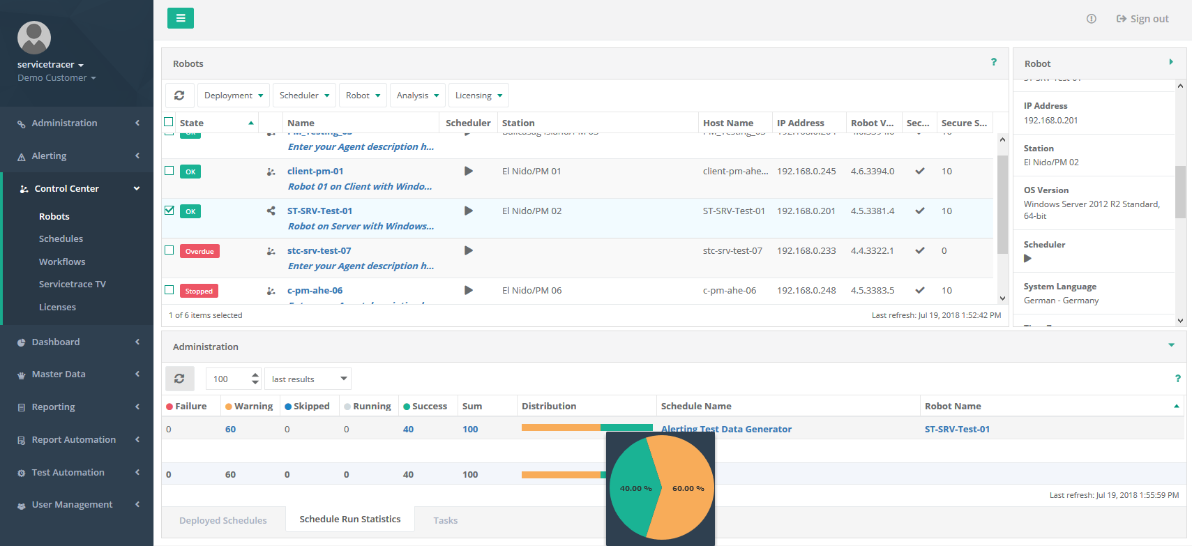 Robots - Control Center