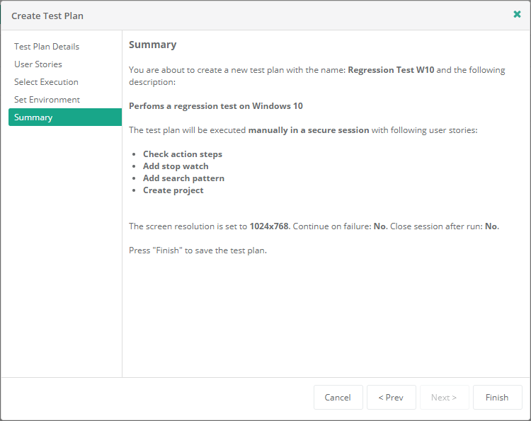 Test Plans - Test Automation